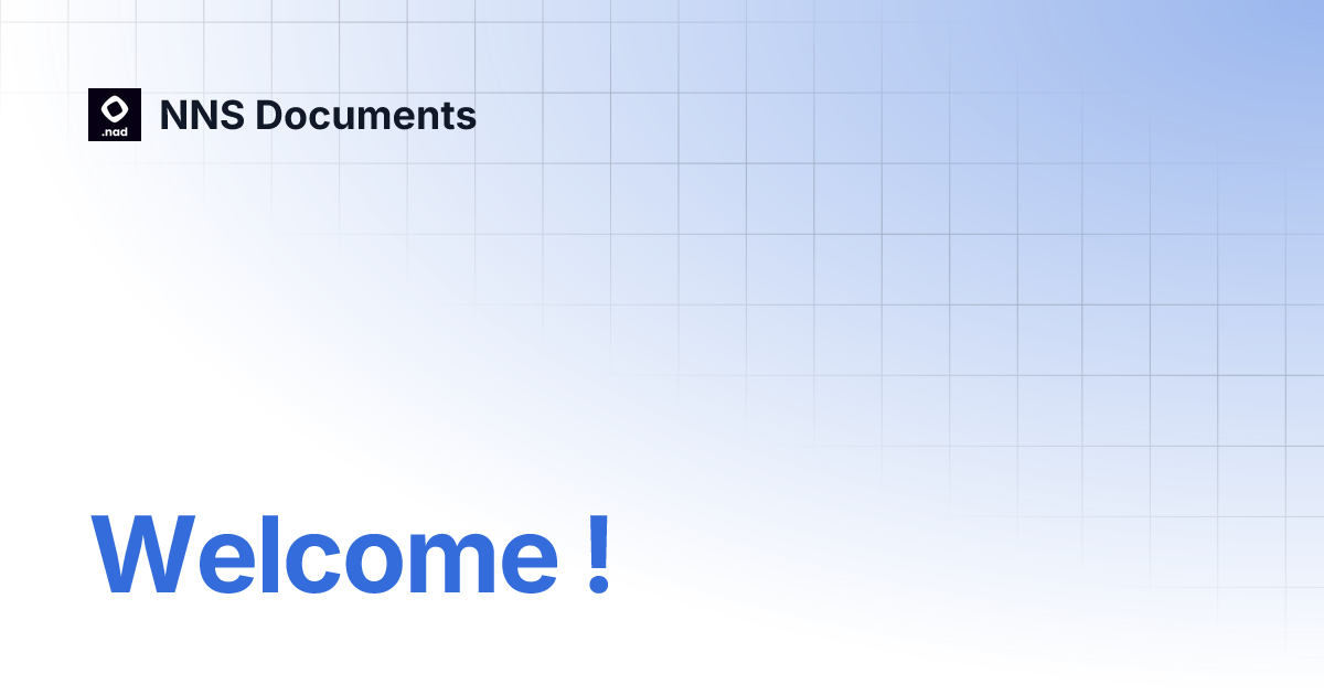 Welcome ! | NNS Documents